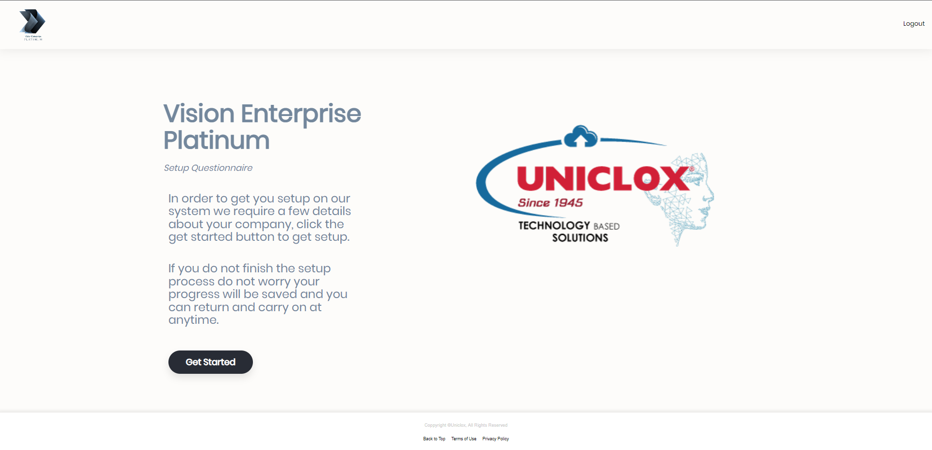 New Feature Alert: Setup Questionnaire | Uniclox (PTY) LTD